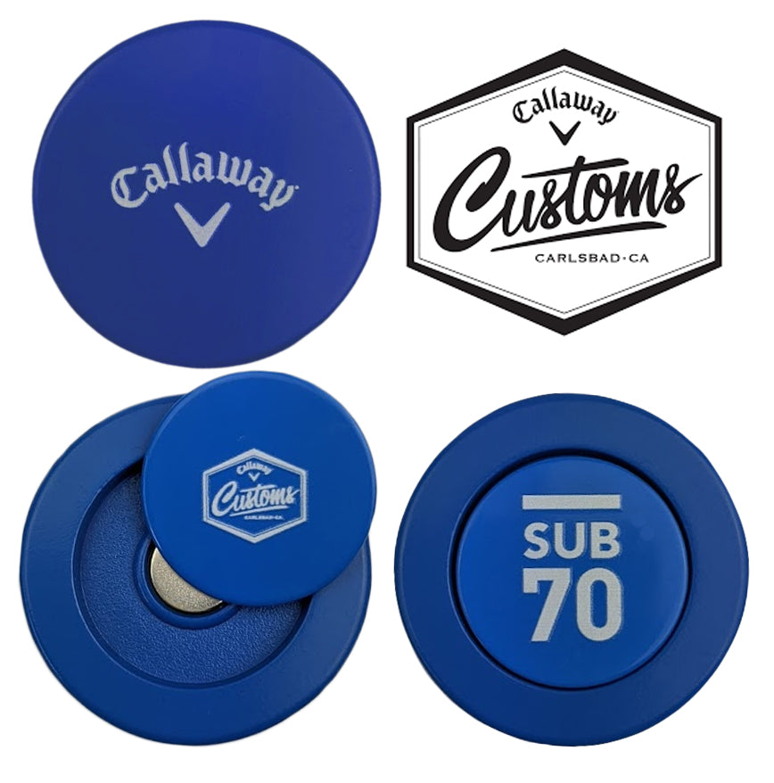 New Callaway Customs Golf Tour Metal Coin Issue Ball Marker Sub70 Blue ...